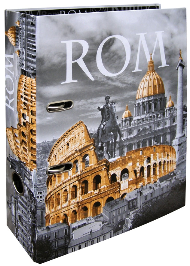 Designový pákový pořadač A4 7cm karton motiv Řím | Kancelář